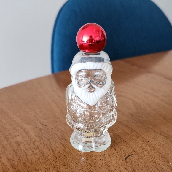 Vintage | Holiday | Vintage Small Glass Santa Perfume Bottle | Poshmark